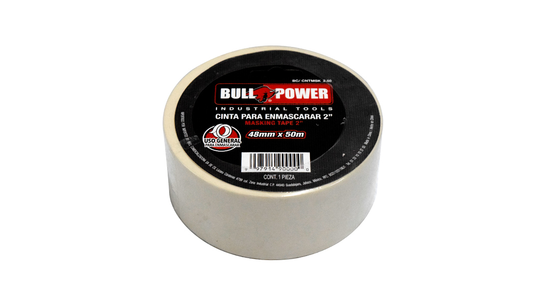 Cinta Masking Tape Bull Power 2″ X 50Mts - R Sámano Y Cía