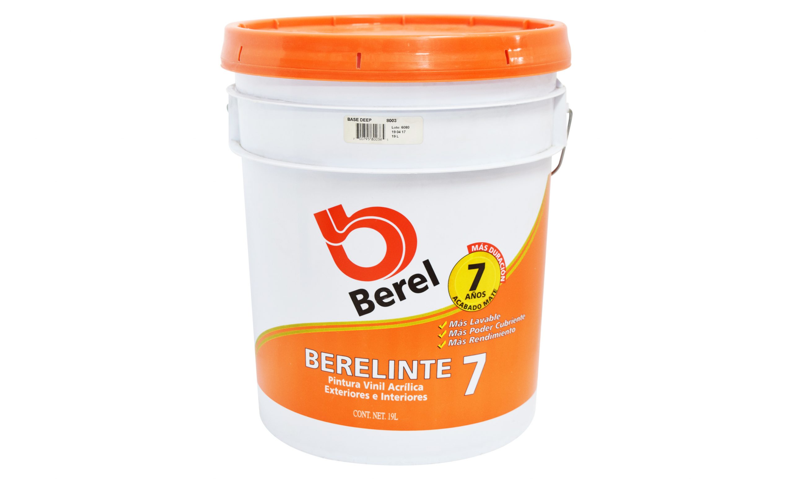 Pintura Vinilica Berelinte Base Deep De 19L Berel 8003-6 7 Años – R ...
