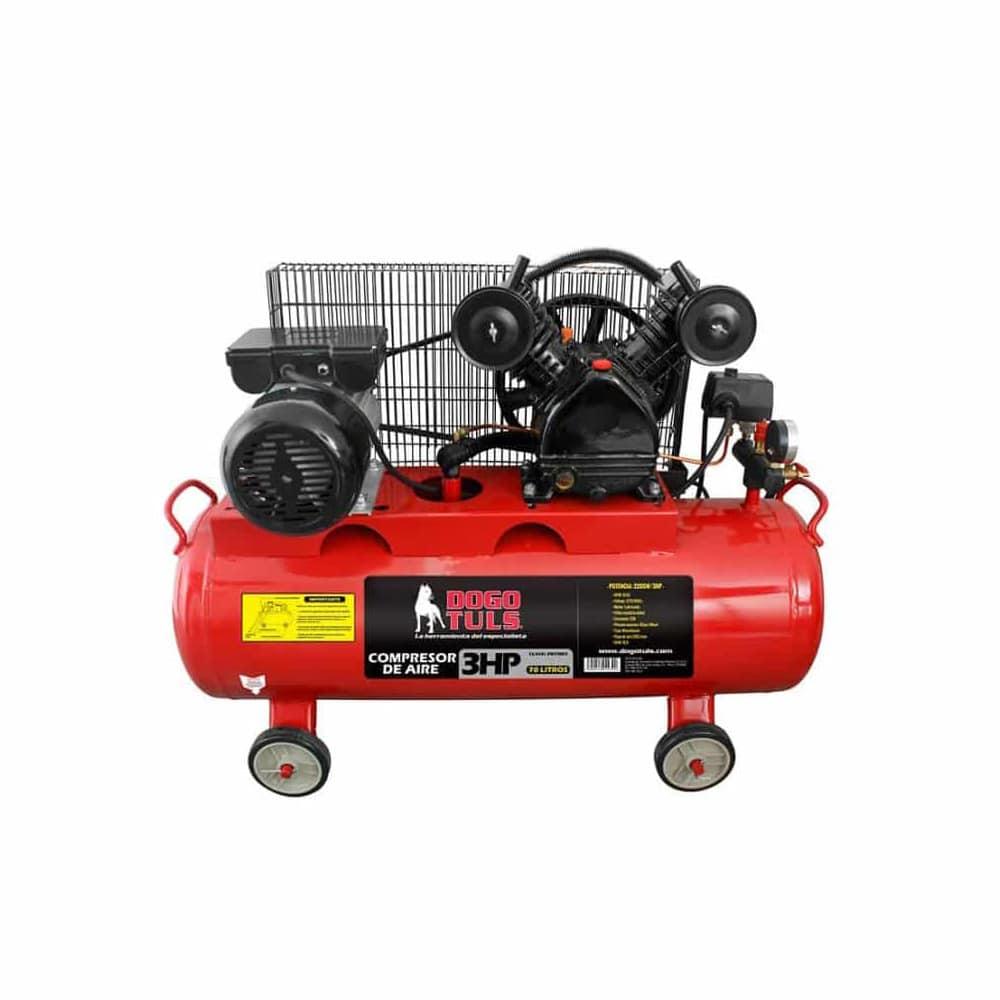 Compresor De Aire Con Banda Lubricado Motor 3HP 70L ZM7003 – R Sámano Y Cía